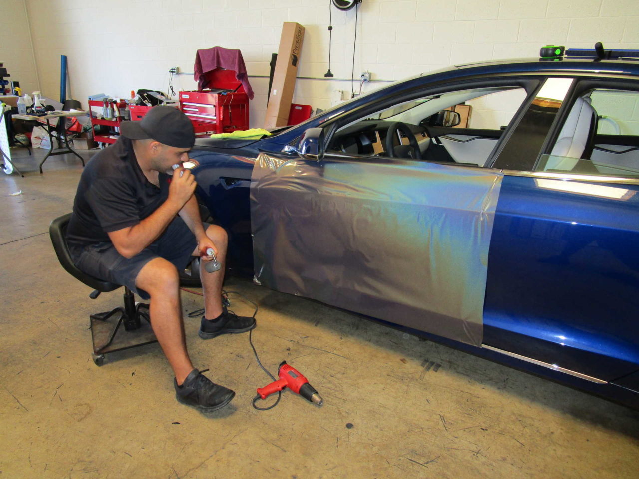 Tesla Model S Rainbow Chrome Color Flip - San Diego Vinyl Wrap & San ...